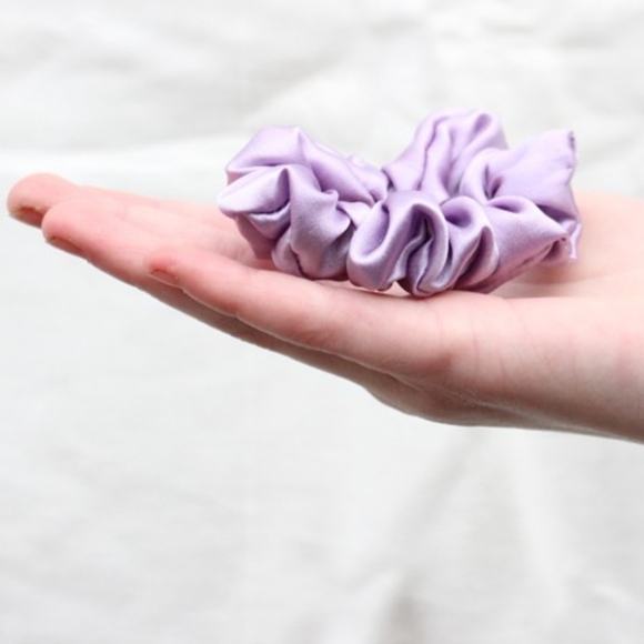 Zara | Accessories | Lilac Silk Scrunchie | Poshmark
